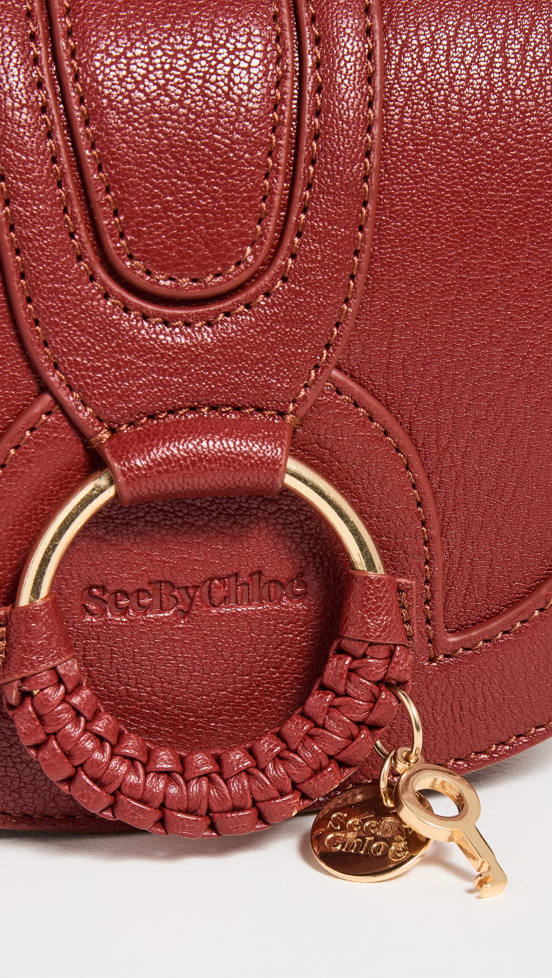 See by Chloe Women's Hana Mini Saddle Bag, Reddish Brown, One Size