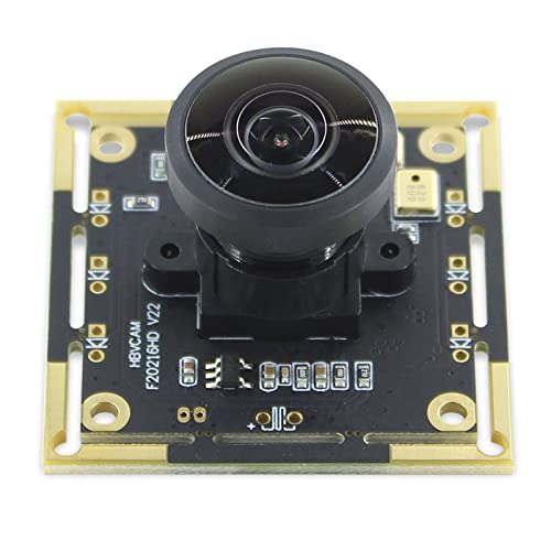 Yuisle JX-F22 Camera Module Board 1080P 2MP 180-Degree Panoramic-View Wide Angle Lens for Face Recognition Projects