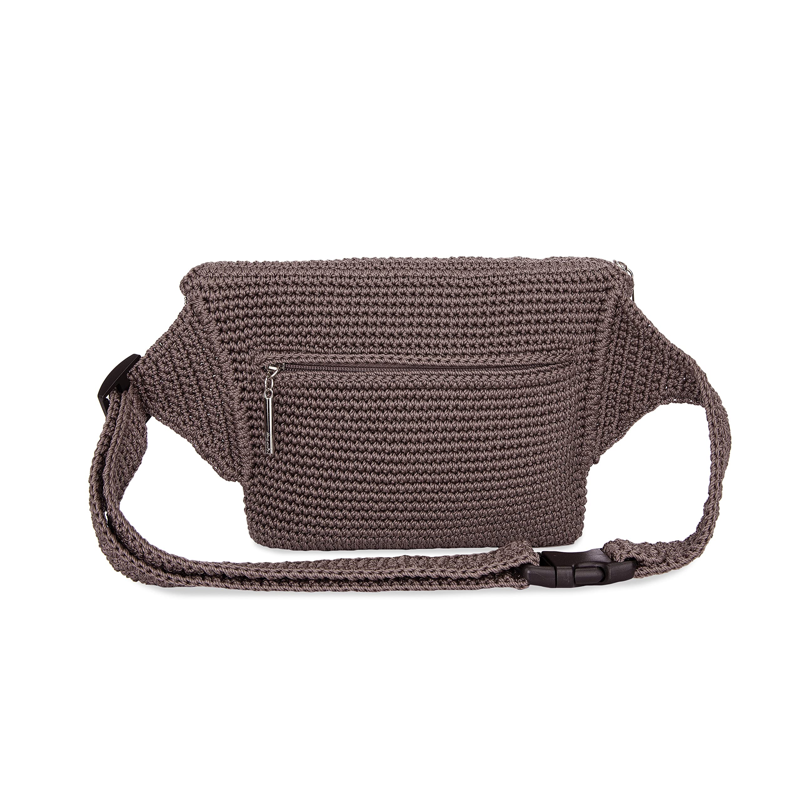 The Sak Caraway Adjustable Belt Bag in Crochet, Convertible Purse, Multi-Use Design, Mushroom