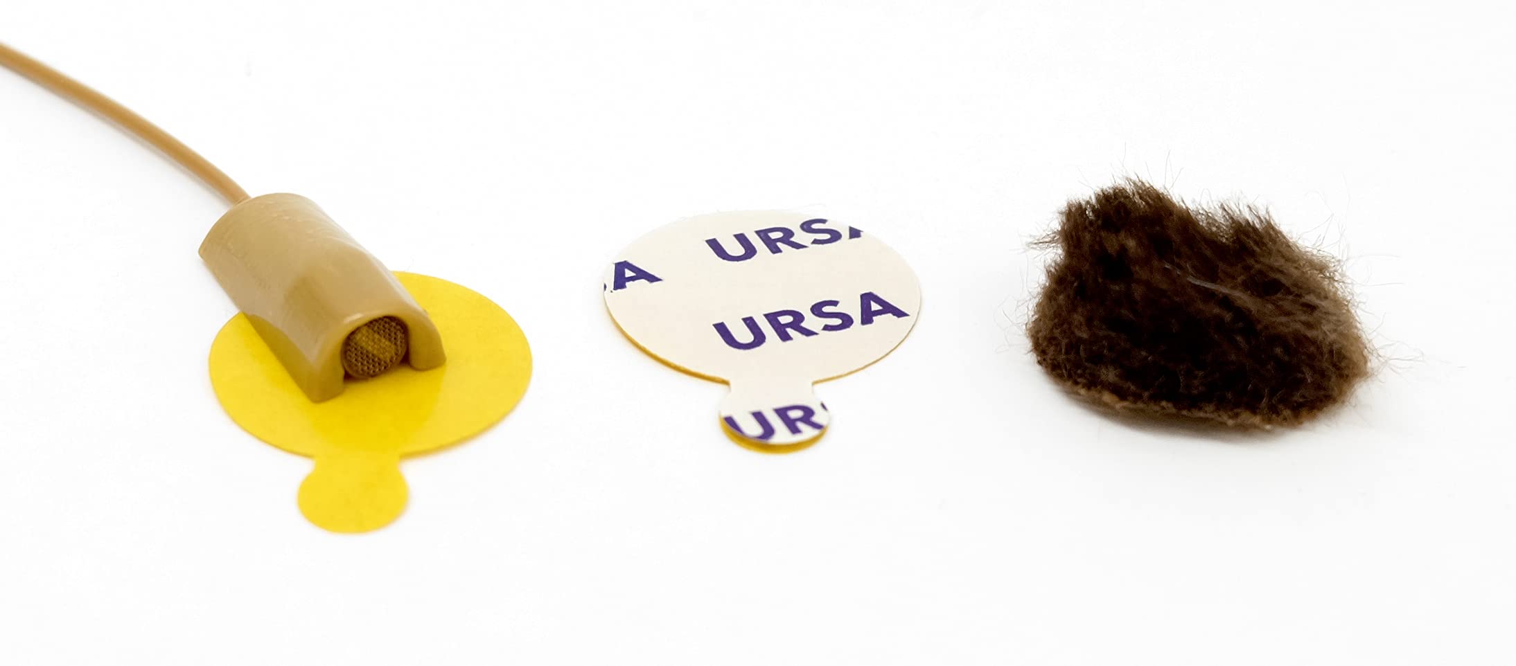 URSA Fur Circles - Mini Windshields for Lavalier/Lapel Microphones. Reduce Wind Noise & Clothing Rustle. Compatible with Sennheiser, RODE, Sanken, Tascam & More (9x Circles + 30x Stickies, MultiPack)