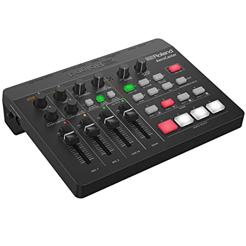 Roland AeroCaster Live Streaming System β Powerful Wireless Multi-Camera Production Solution with Hardware Controller/Audio Interface and Full-Featured iPad app (Black)