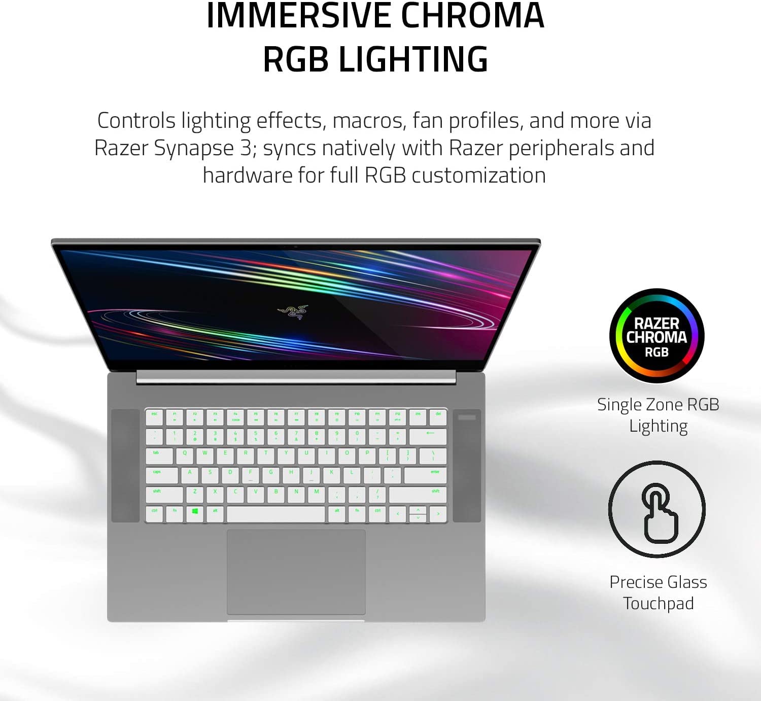 Razer Blade 15 Base Gaming Laptop 2020: Intel Core i7-10750H 6-Core, Windows10, NVIDIA GeForce RTX 2070 Max-Q, 15.6" 4K OLED, 32GB RAM, 1024GB SSD, Chroma R, Thunderbolt 3