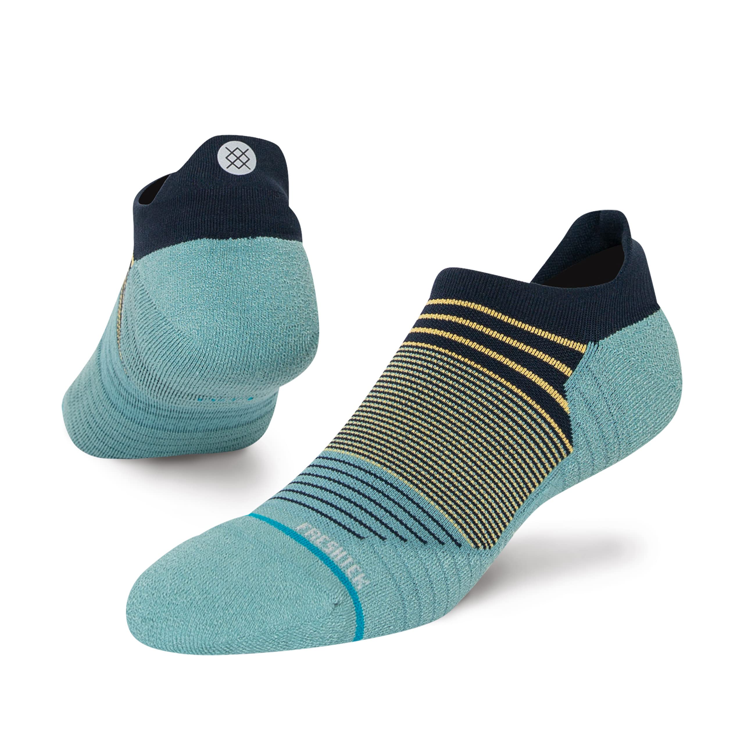 Stance Flounder Tab Light Cushion Run Sock Teal LG (US Men's Shoe 9-13, Women's Shoe 11-14)