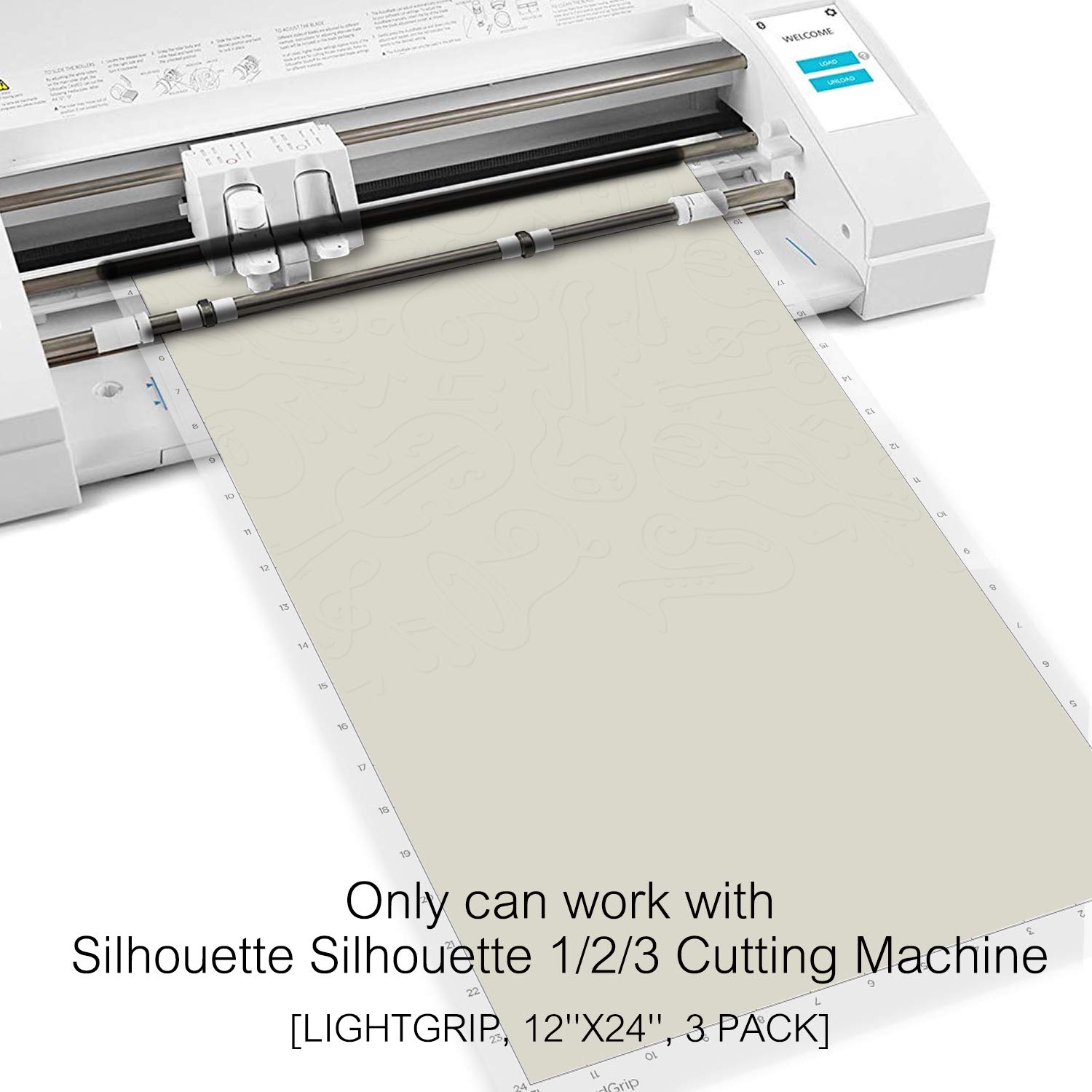 Monicut Cutting Mat 12x12 for Silhouette Cameo 4/3/2/1(Standardgrip, 3 Pack) Durable Cut Mat with Adhesive&Sticky Non-Slip PVC
