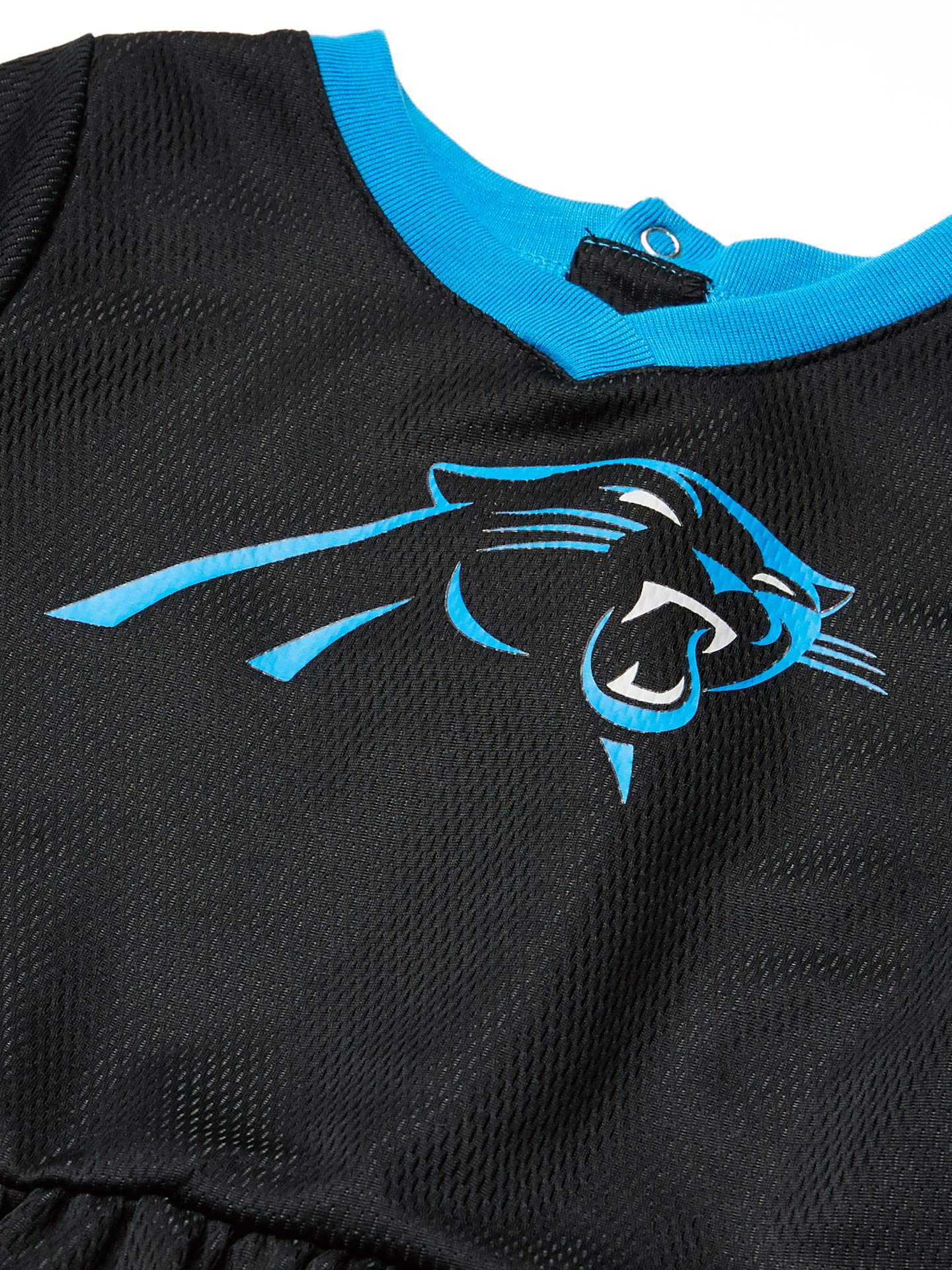 NFL Carolina Panthers Dress And Diaper Cover, 0-3M, black/silver/blue