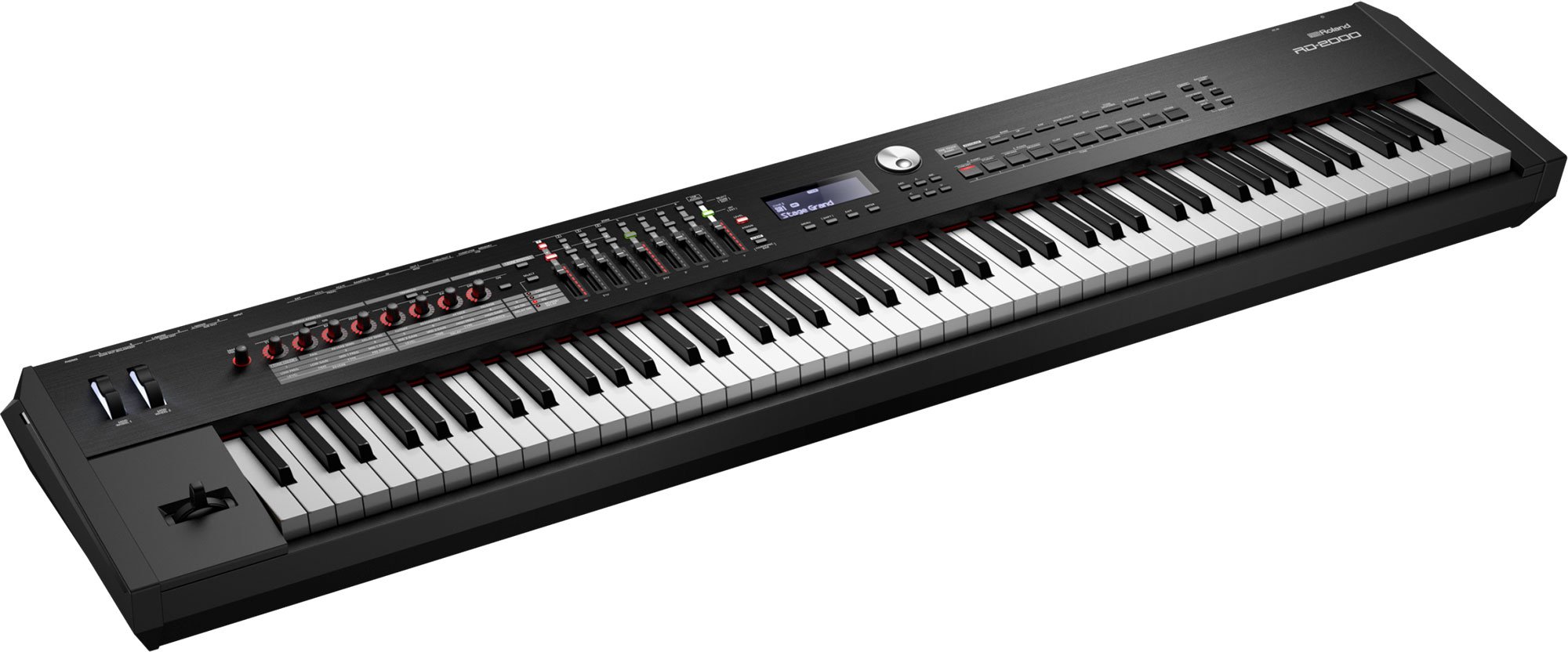 Roland RD-2000 Premium 88-key Digital Stage Piano,Black and Roland KC-L Large Keyboard Cover