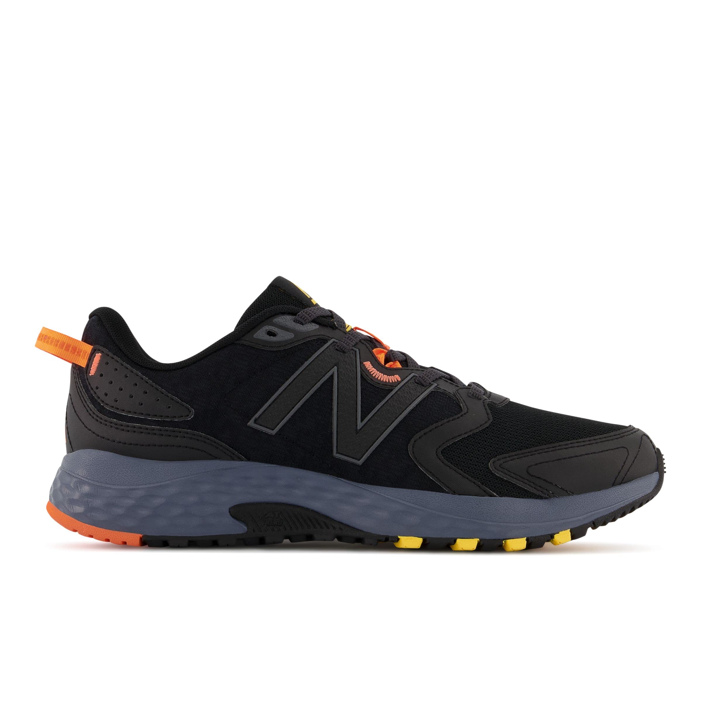New Balance Men's 410 V7 Running Shoe, Black Gray, 9.5 X-Wide