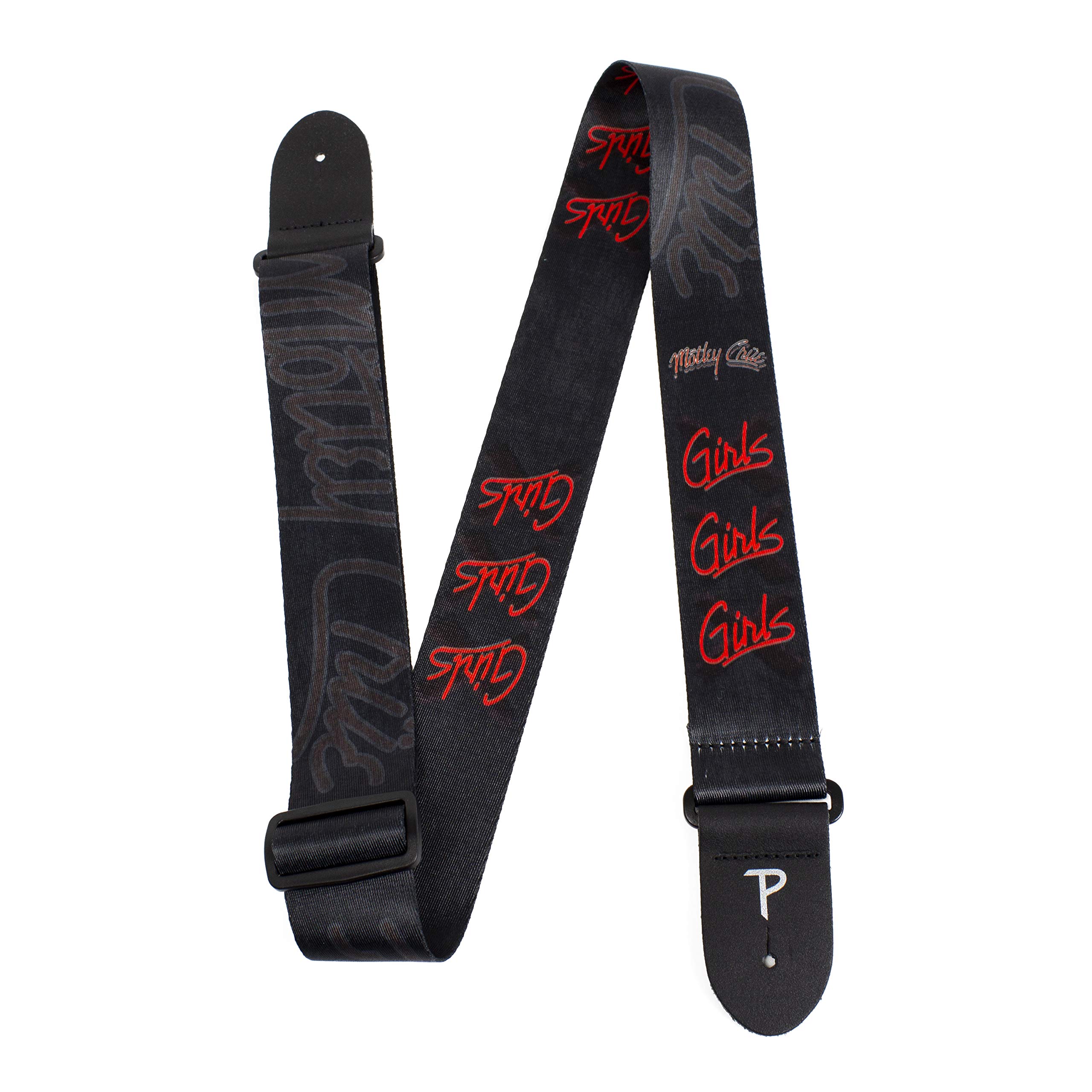 Perri's Leathers Ltd. - Motley Crue Official Licensed Polyester Guitar Strap - Adjustable Guitar Strap from 39" to 58" for Electric, Bass, Acoustic Guitar (LPCP-8262)