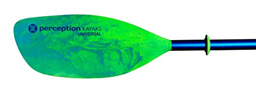 Perception Universal Kayak Paddle - 2 Piece Aluminum Shaft - Lime/Blue - 90.5 in