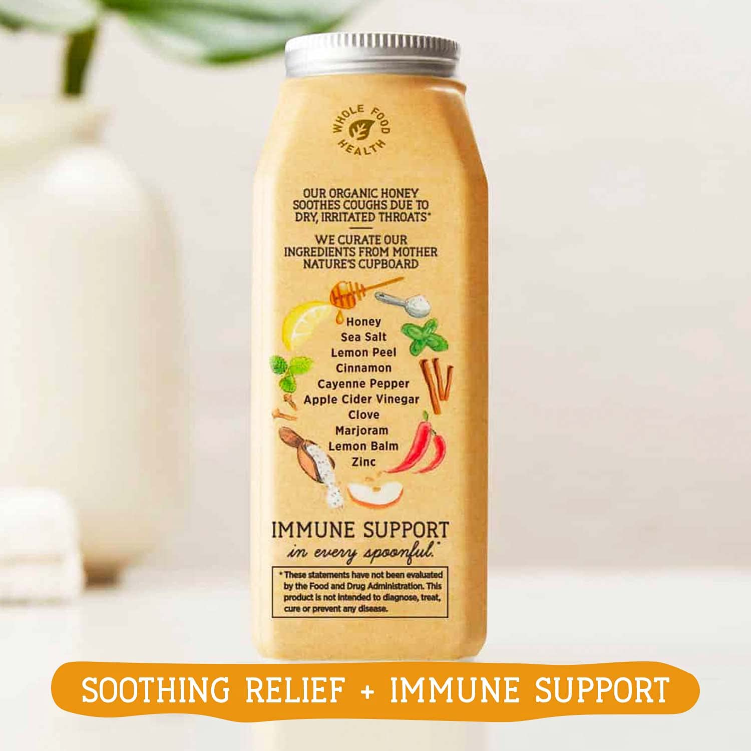 Maty's Organic Children's Cough Syrup, Made with Organic Honey, Lemon & Cinnamon - 6 fl oz.