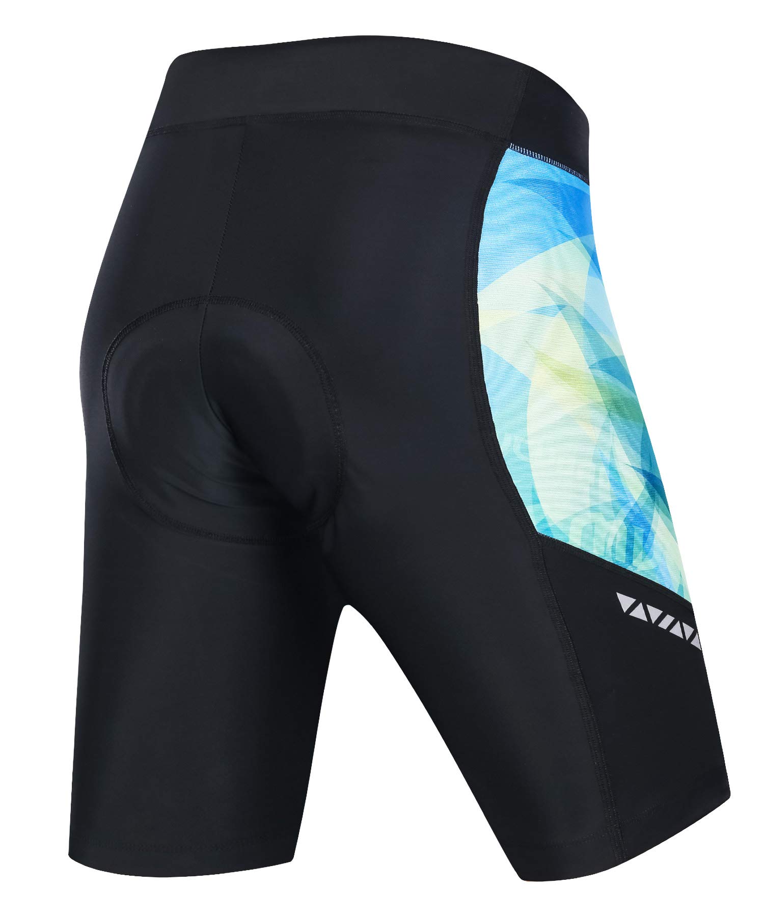 MUCUBAL Women's Bike Shorts with 3D Padded Compression Bicycle Shorts for Cycling,Spinning,Road Bike(Blue,XL)