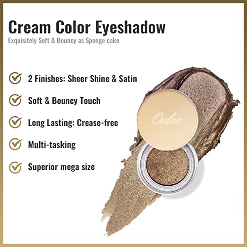 oulac Cream Colour Eye Pot, My Fate, Bronze, Brown, Gold, Tan