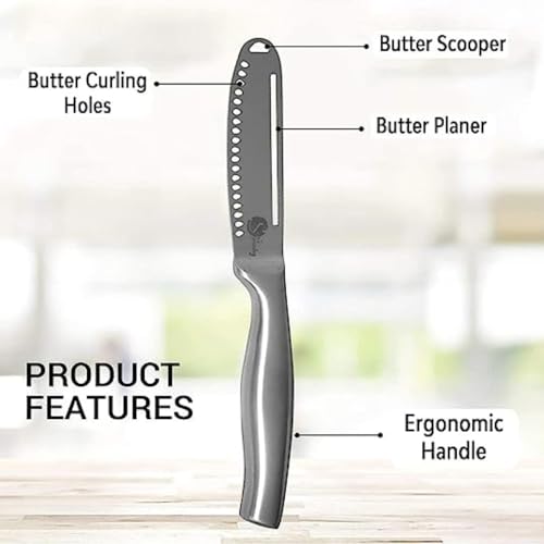 Simple preading Magic Butter Knife Spreader and Curler - Complete Your Kitchen Knives Set, Curl Your Butter with Ease 3 Different Ways (2).