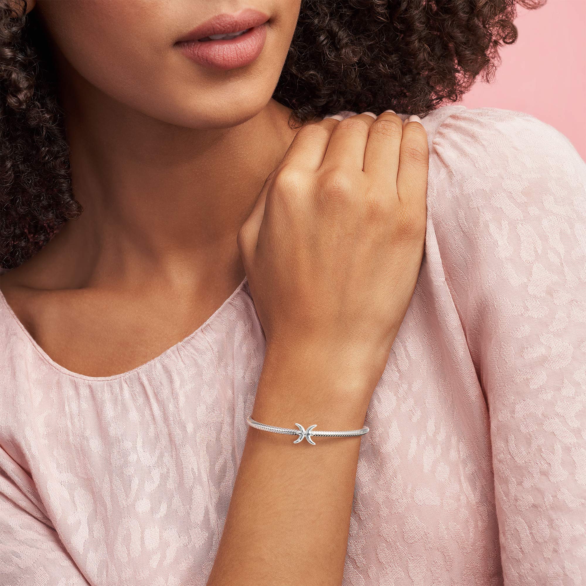 PANDORA Sparkling Pisces Zodiac, Clear CZ