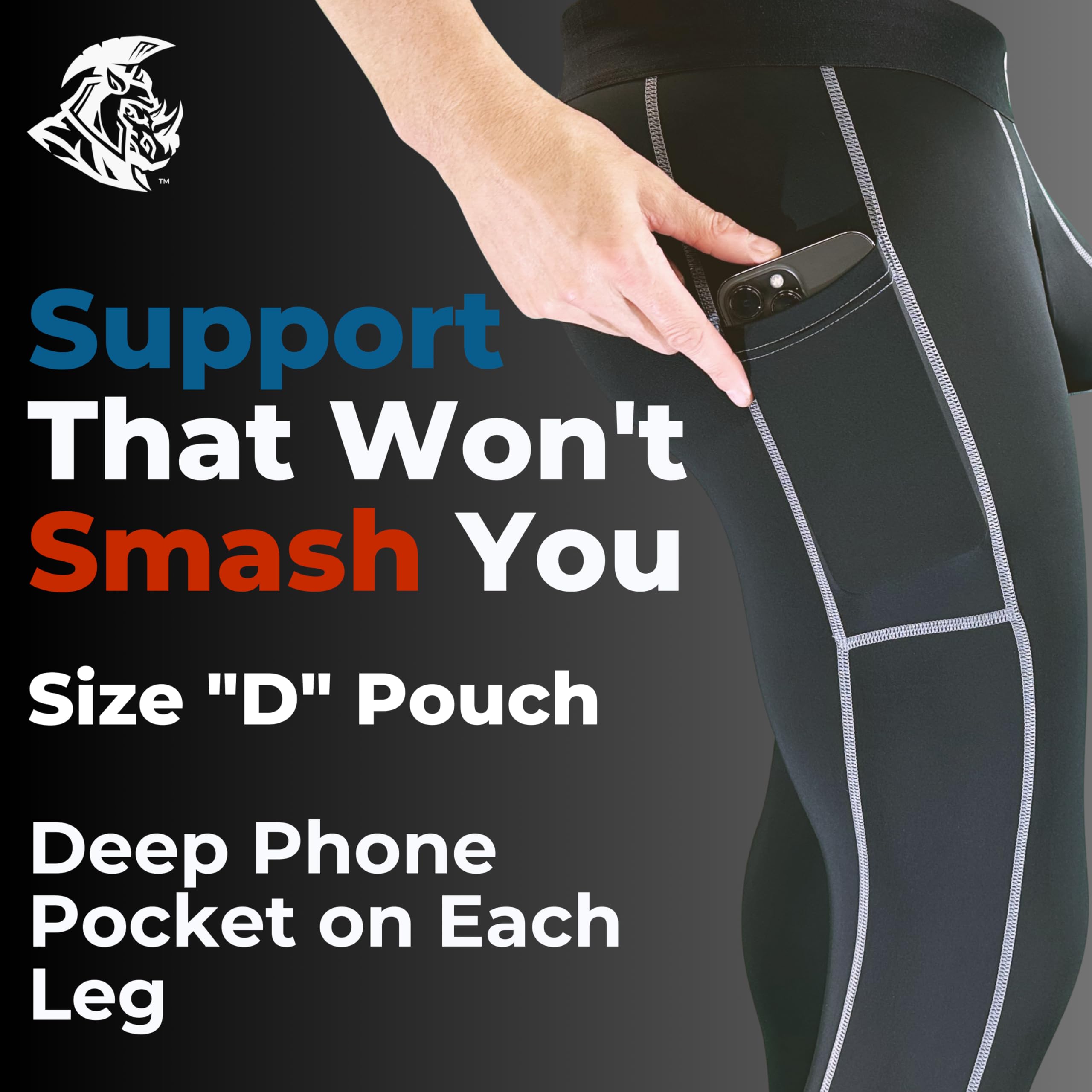 Real Men Pouch Running Tights Legging X-Small D Pouch Nylon 1 Pk White