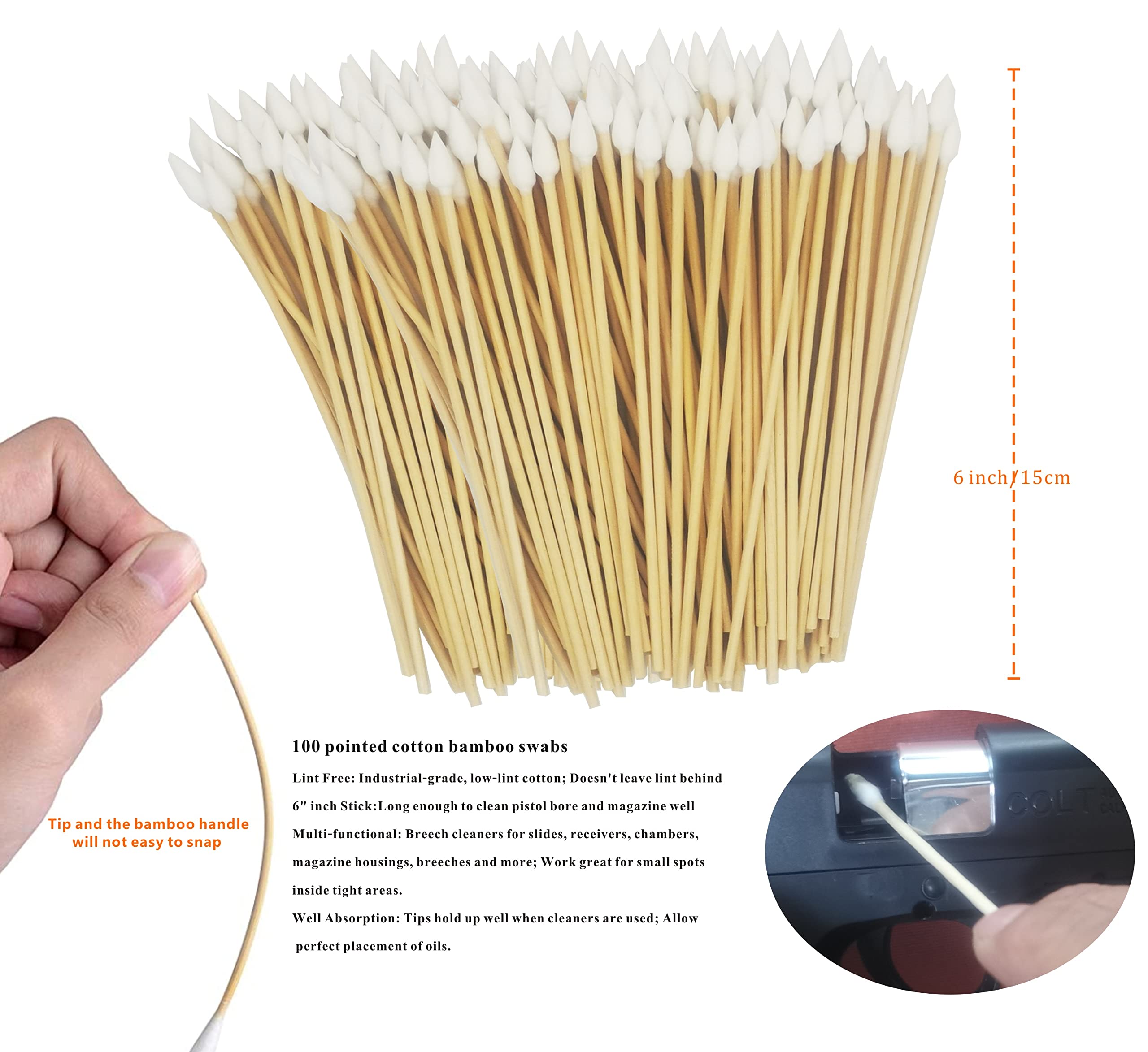 Romanideal Practical Entry-Level Gun Cleaning Kits Include Cleaning Mat with Removal Instructions and Gun Brushes Cleaning Picks Cleaning Patches 6 Inch Cotton Swabs Etc. 14 Pieces (for Beretta 92)