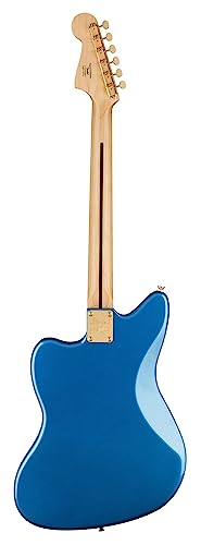 Squier 40th Anniversary Gold Edition Jazzmaster Electric Guitar, with 2-Year Warranty, Lake Placid Blue, Laurel Fingerboard