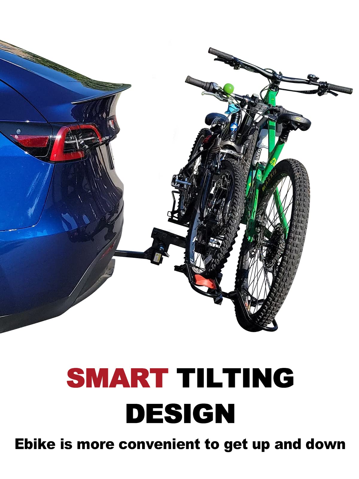 SIMETU&HS Bike Rack Carrier for Car Truck SUV,132 lbs Heavy Weight Capacity - Tray Style Smart Tilting Design (2-Bike Carrier)