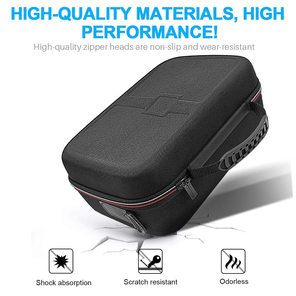 WapoRich Carrying Storage Case for Nintendo Switch , Protective Hard Portable EVA Travel Carry Case Storage Shell for Nintendo Switch Protective Case Soft Lining 18 Games with Shoulder Strap - Black