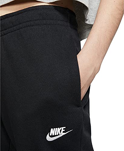 Nike Women's NSW Regular Pant Varsity, Black/Black/White, Medium