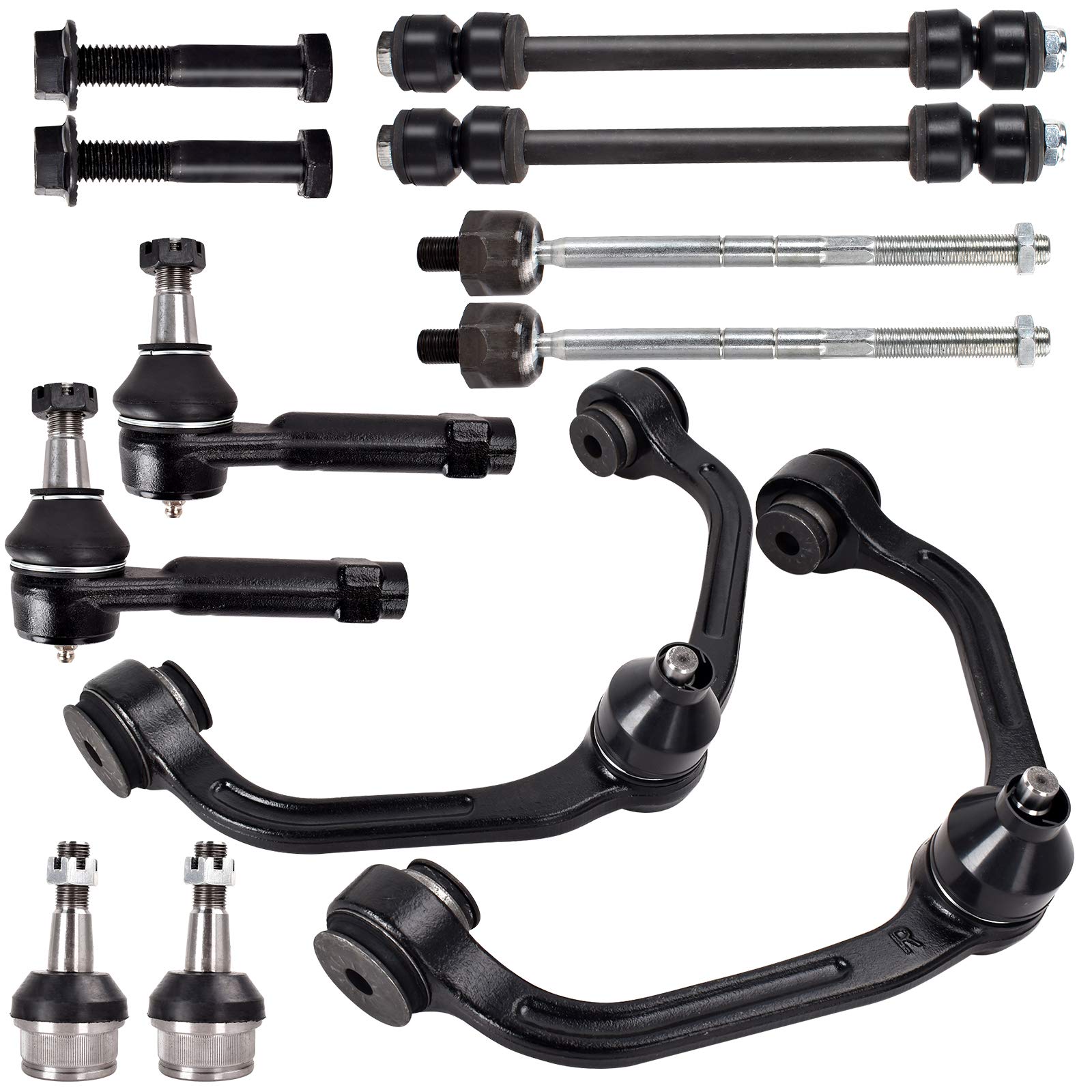 nifeida 10Pcs Front Upper Control Arm & Ball Joints Suspension Kit Compatible with Ranger 2WD 1998-2011,B2300 2001-2003, B2500 1998-2001, B3000 1998-2004, B4000 1998-2003