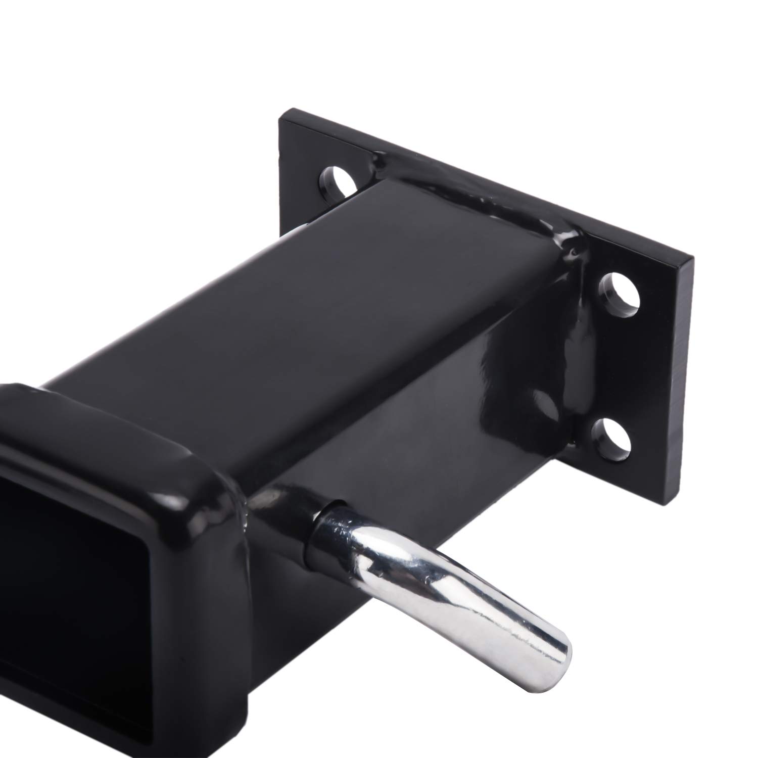 NovelBee 2" Trailer Tow Hook Receiver Tube with Cover Fit for Pore Distance 45x85mm Trailer Hitch