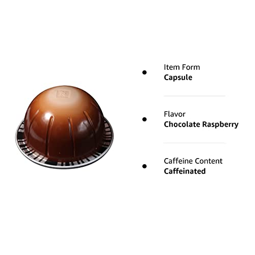 Nespresso VertuoLine Bianco Forte Coffee, Plus 1 Piece Of Dark Chocolate Raspberry Squares, For Your First Cup Of Coffee