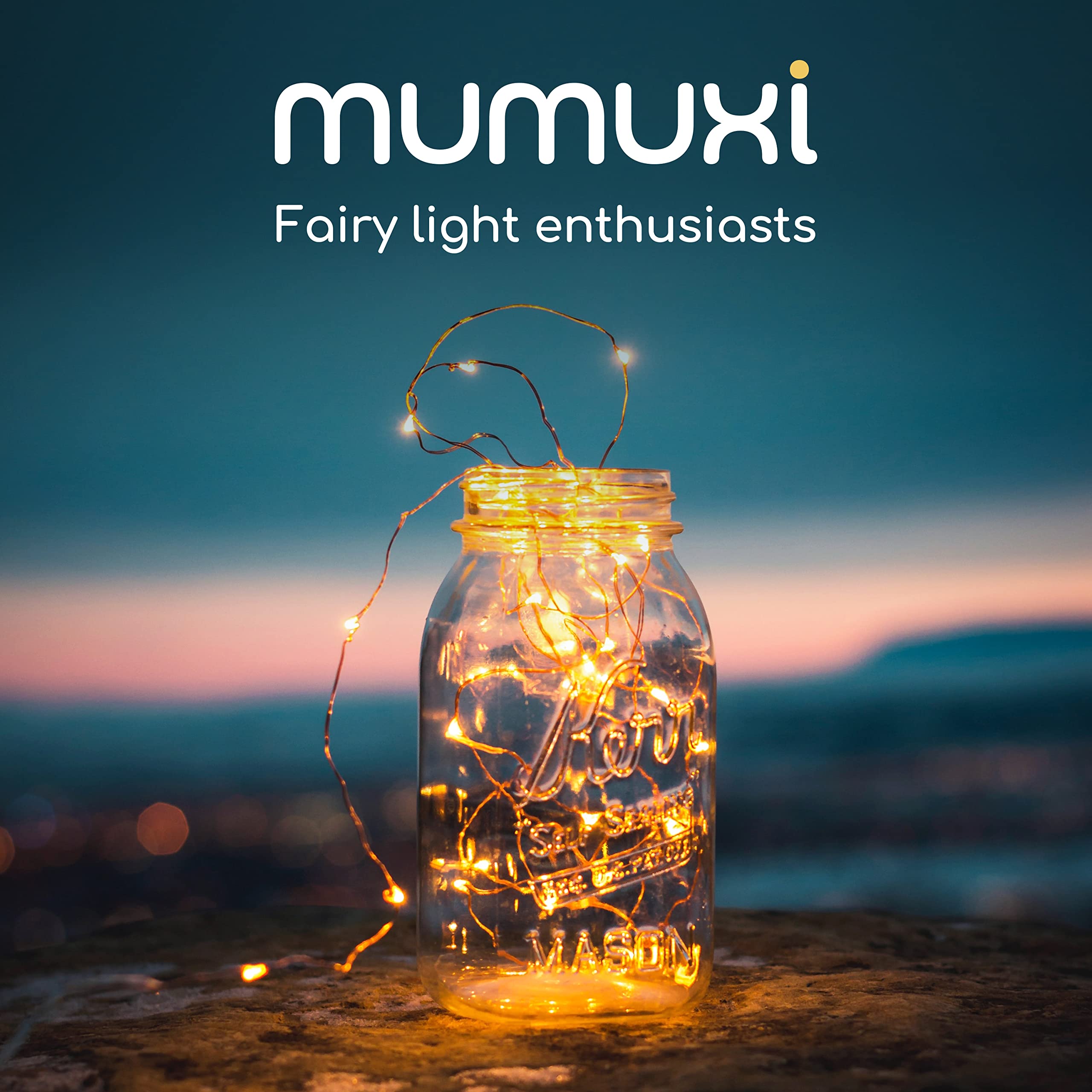 MUMUXI 33ft 100 LED Outdoor Fairy Lights, Timer Battery Operated Twinkle Lights with Remote [2 Pack], Christmas Outdoor String Lights Battery Operated, White Warm Outdoor Twinkle Lights Waterproof