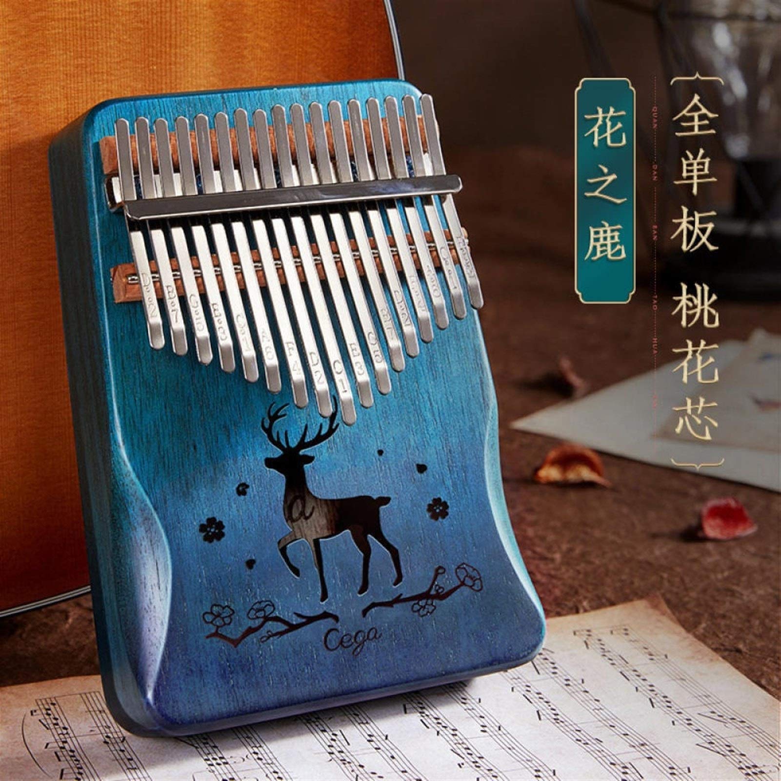 SLFDXDP Thumb Piano Thumb Piano Kalimba Kalimba 17-Tone Beginner Finger Piano Finger Piano Kalimba Kalimba Portable (Color : B)