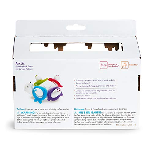 Munchkin® Arctic™ Toss & Stack™ Interactive Toddler Bath Toy and Game, Polar Bear