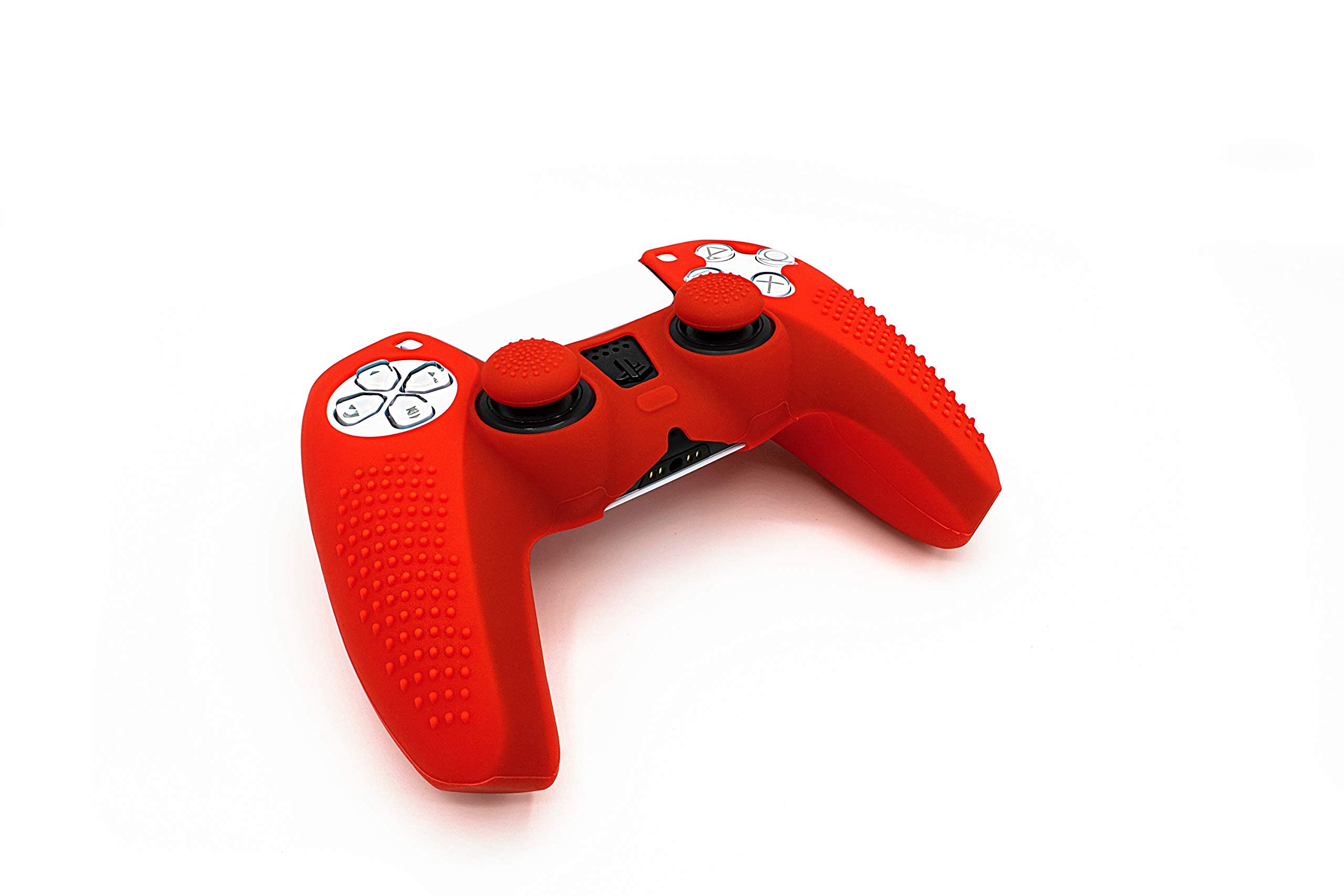 PS5 Controller Skins Cover 4 Pack - Silicone Anti-Slip Grip Case Design Improved for PlayStation 5 DualSense Charging Station