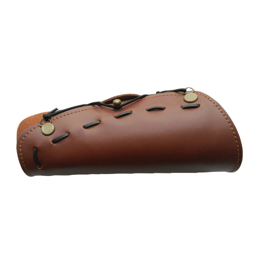 Nachvorn Shooting Archery Arm Guard #170402B,Brown,8.6 inch