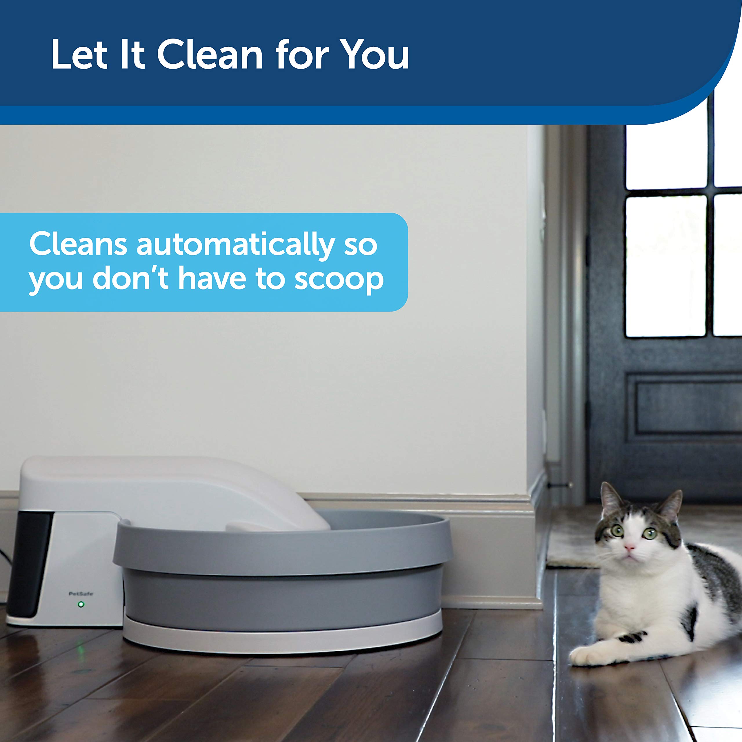 PetSafe Simply Clean Self Cleaning Cat Litter Box, Automatic Litter Box, Works with Clumping Cat Litter