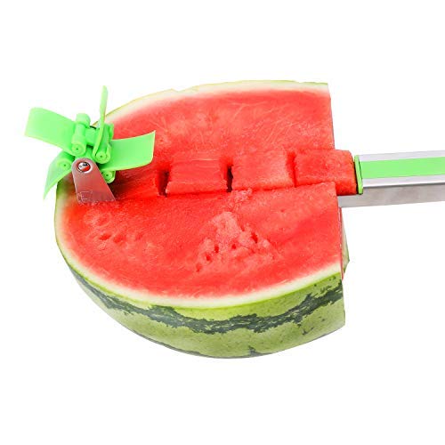 Watermelon Slicer Cutter - Stainless Steel Knife Corer Fruit Vegetable Tools Kitchen Gadgets with Melon Baller Scoop Extra