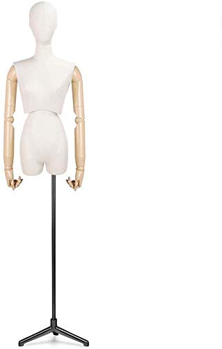 Mannequin Torso Mannequin Dress Form Torso Female Tailors Dummy Mannequin Dressmakers Dummies Fashion Students Display Bust Torso Plastic Arm Adjustable Wearable Jewelry