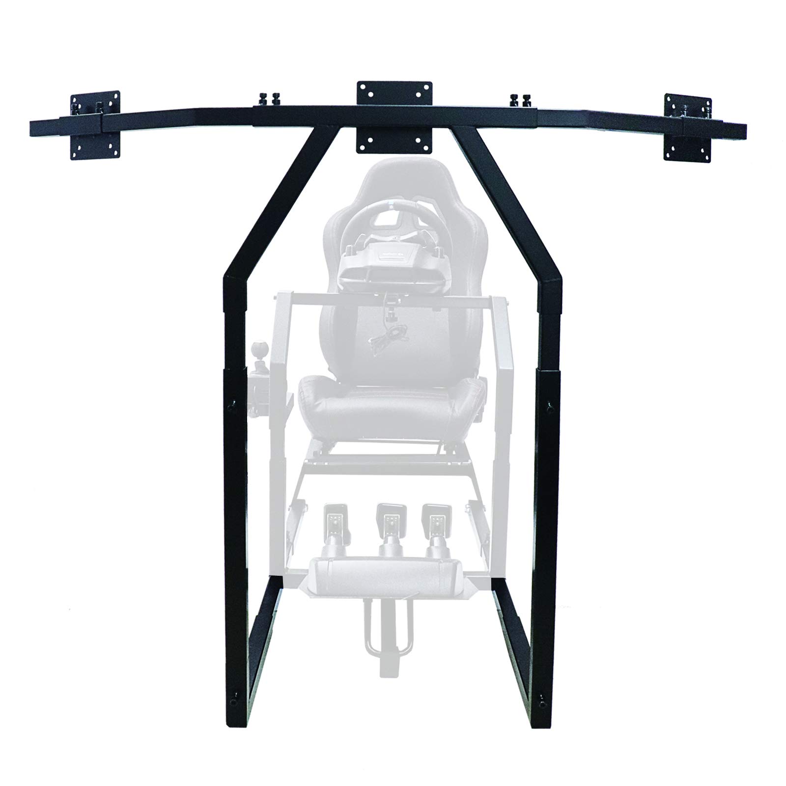 Nejoney Racing Steering Wheel Stand,Three screen stand,Pro Driving Simulator Cockpit Compatible with PS4 PS3 Xbox Logitech