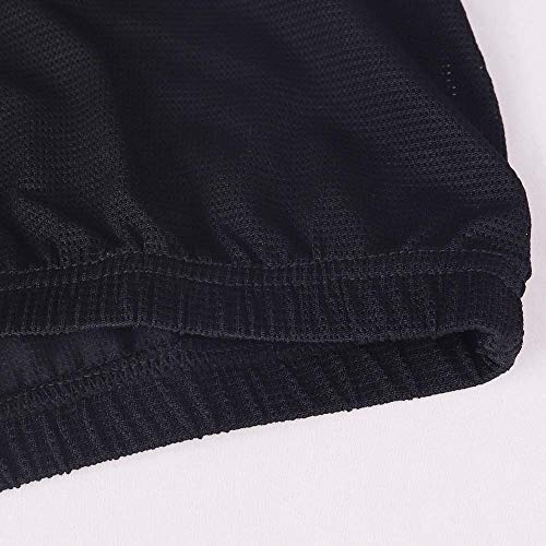 Muscle Alive Mens Extreme Mesh Shorts with Large Split Sides Color Black Size M