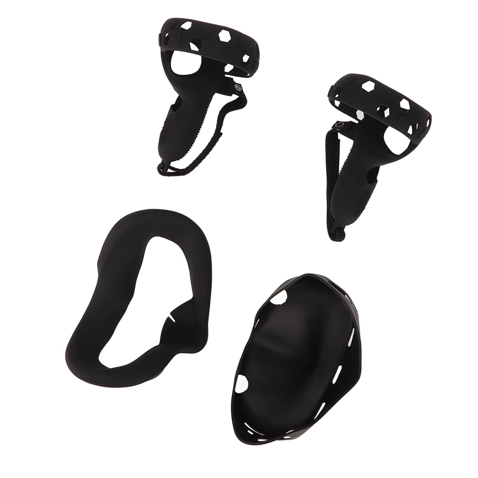VR Accessories Scratch Resistant Precise Hole Placement VR Shell Cover Set Antislip Silicone Face Cover for VR