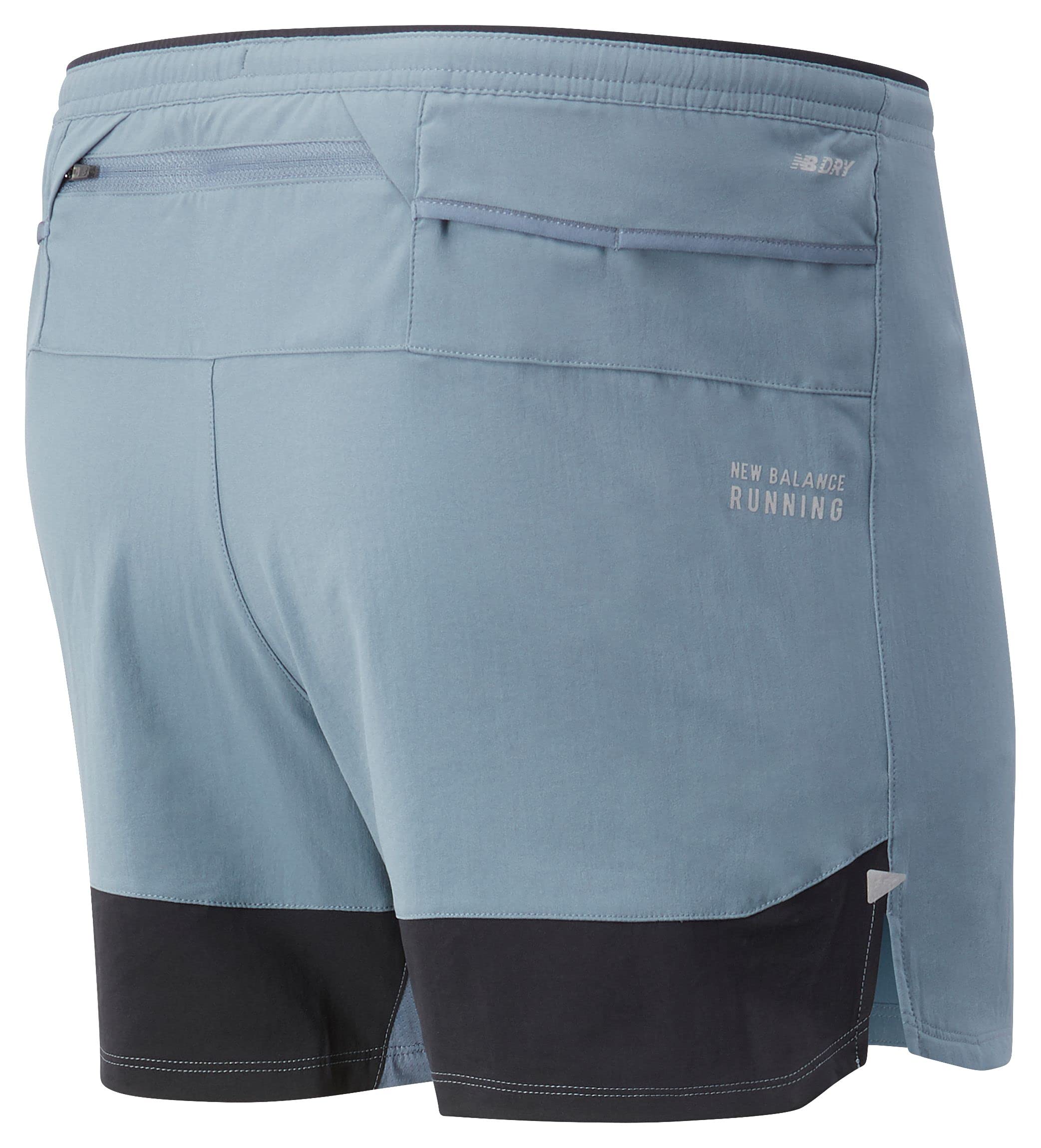 New Balance Men's Impact Run 5 Inch Short, Eclipse , Small
