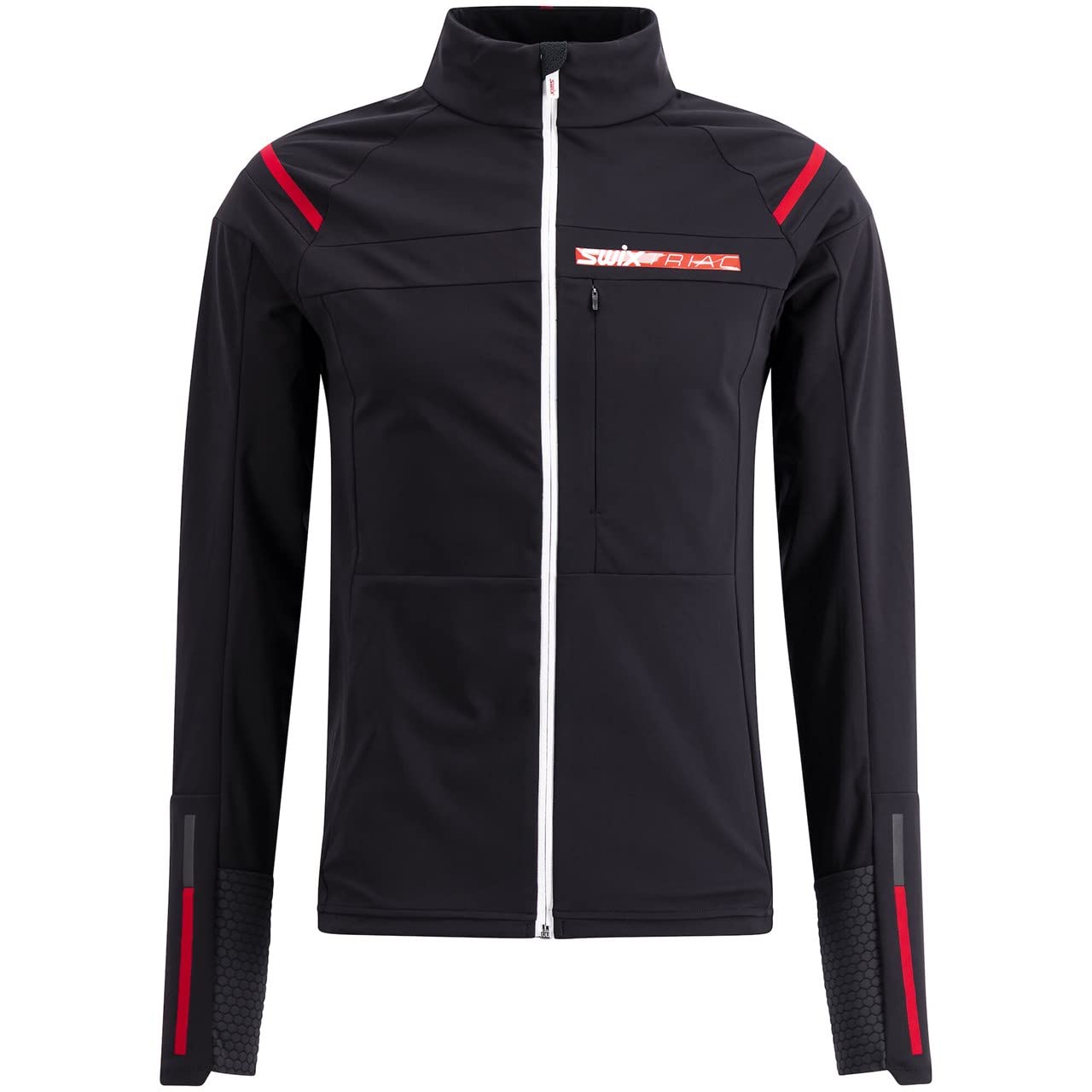 Swix Men Cross-Country Skiing Winter Training Multipurpose Windproof Triac Neo Shell Jacket, Black, Medium