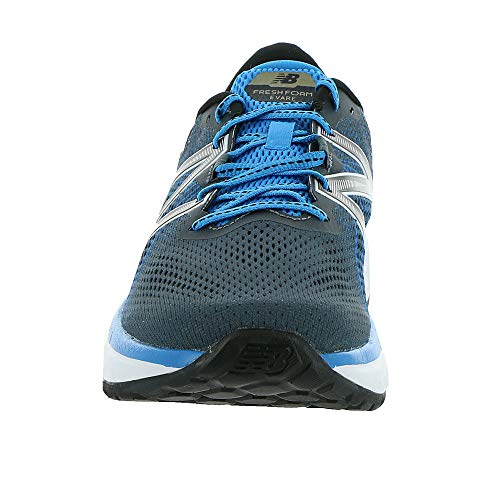 New Balance Men's Fresh Foam Evare Running Shoe, Grey/Vision Blue, 10.5