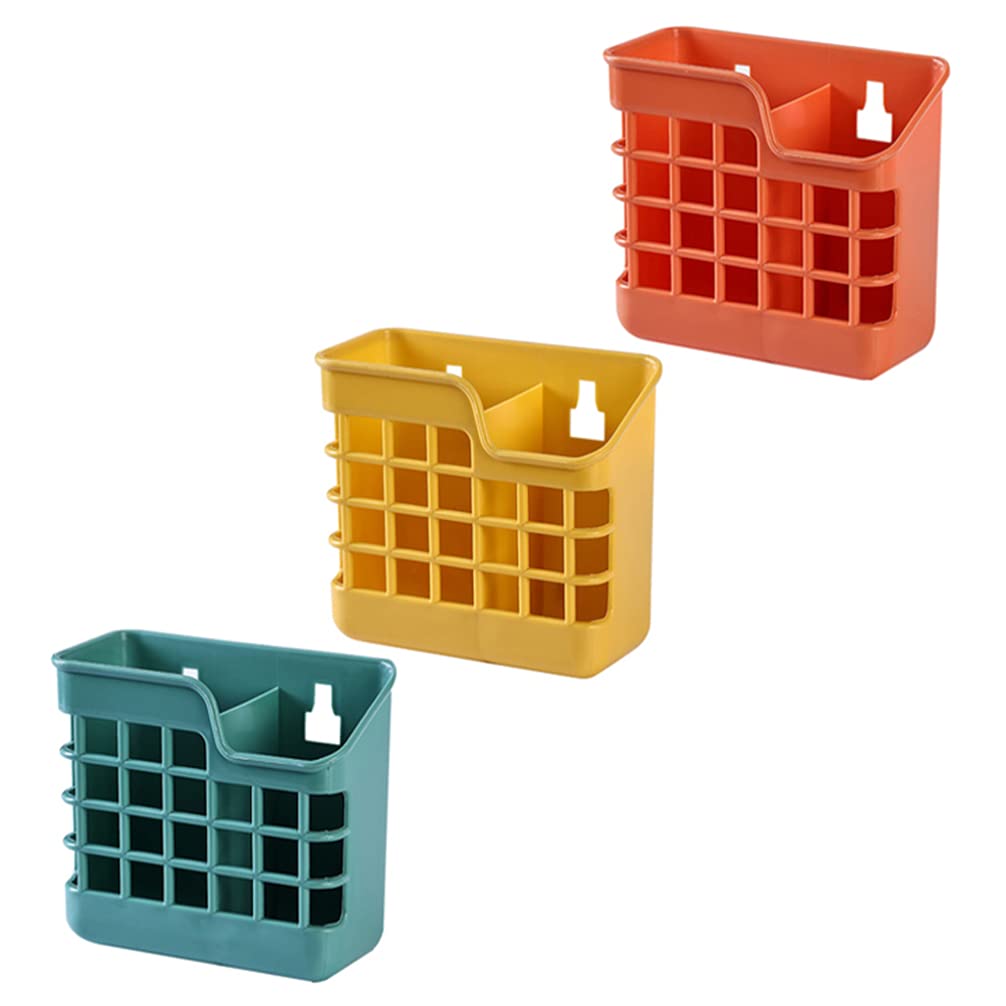 PAREKS Spoons Silverware 3pcs Cutlery Caddy Organizer Plastic Cutlery Storage Caddy Bin Basket Organizer Forks Utensils Holder Utensil Cutlery Flatware Holder Chapstick Holder/1233