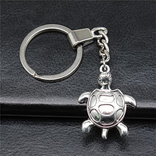 SLNFXC Souvenirs Men Keychain Sliver Colors 35x27mm Pendant Keyring Backpack Accessories