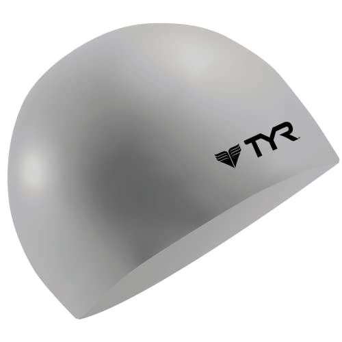 Stealth-X Wrinkle-Free Silicone Adult Racing Swim Cap, Lavender, one Size