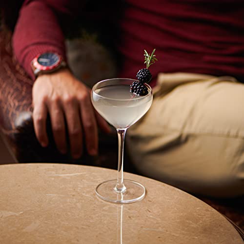 Nick and Nora Coupe Glasses β Martini Cocktail Glasses Set of 4 (5.7 oz) β Elegant Manhattan Glasses for Hosting Parties β Hand-Blown Lead-Free Crystal Cups
