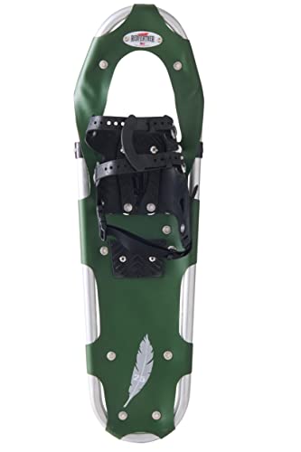 Redfeather Sport Snowshoes Kit with Trekking Poles and Carry Case for Men and Women 22/25/30 Inch - Aluminum Frame and 1 Pull Binding