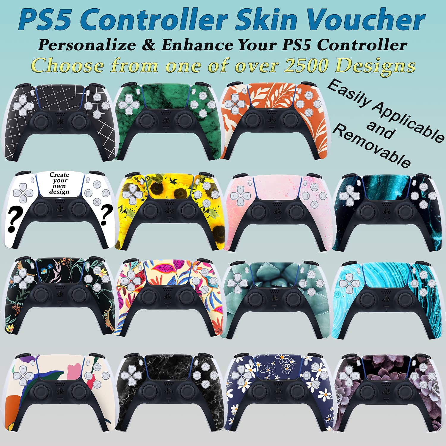 Sony White DualSense Wireless PS5 Controller for PlayStation 5, Bundle with Dual Port Charging Dock, Controller Skin Voucher & PremGear Cloth