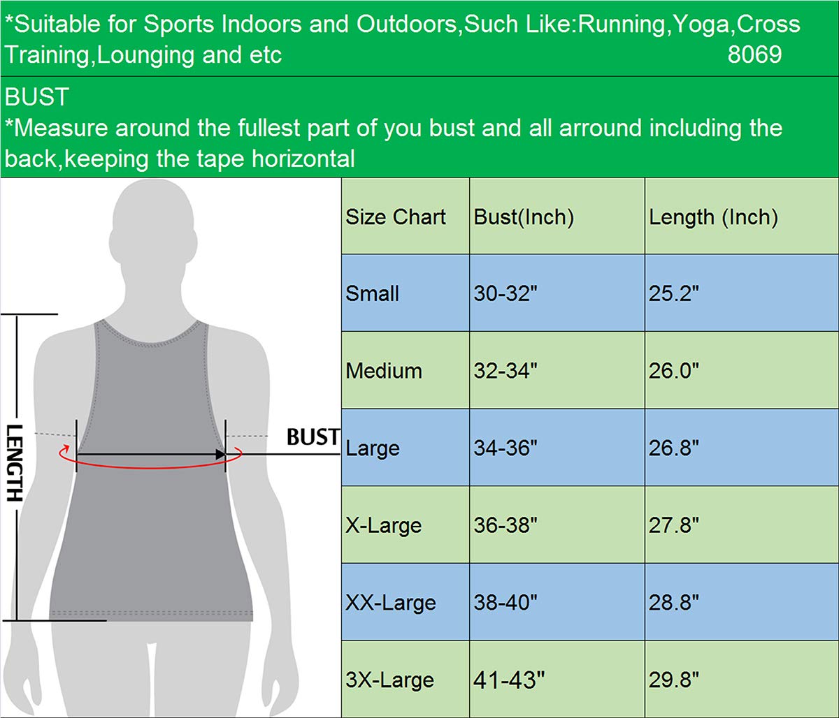 NELEUS Women's Running Tank Tops 3 Pack Racerback Workout Yoga Shirts with Pockets,8069,Black/Grey/White,L