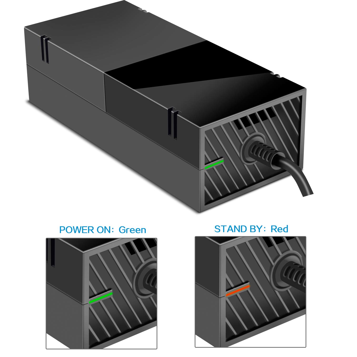Replacement Xbox One Power Supply Xbox one Power Brick Adapter Power Cord Cable for Microsoft Xbox One(Only)