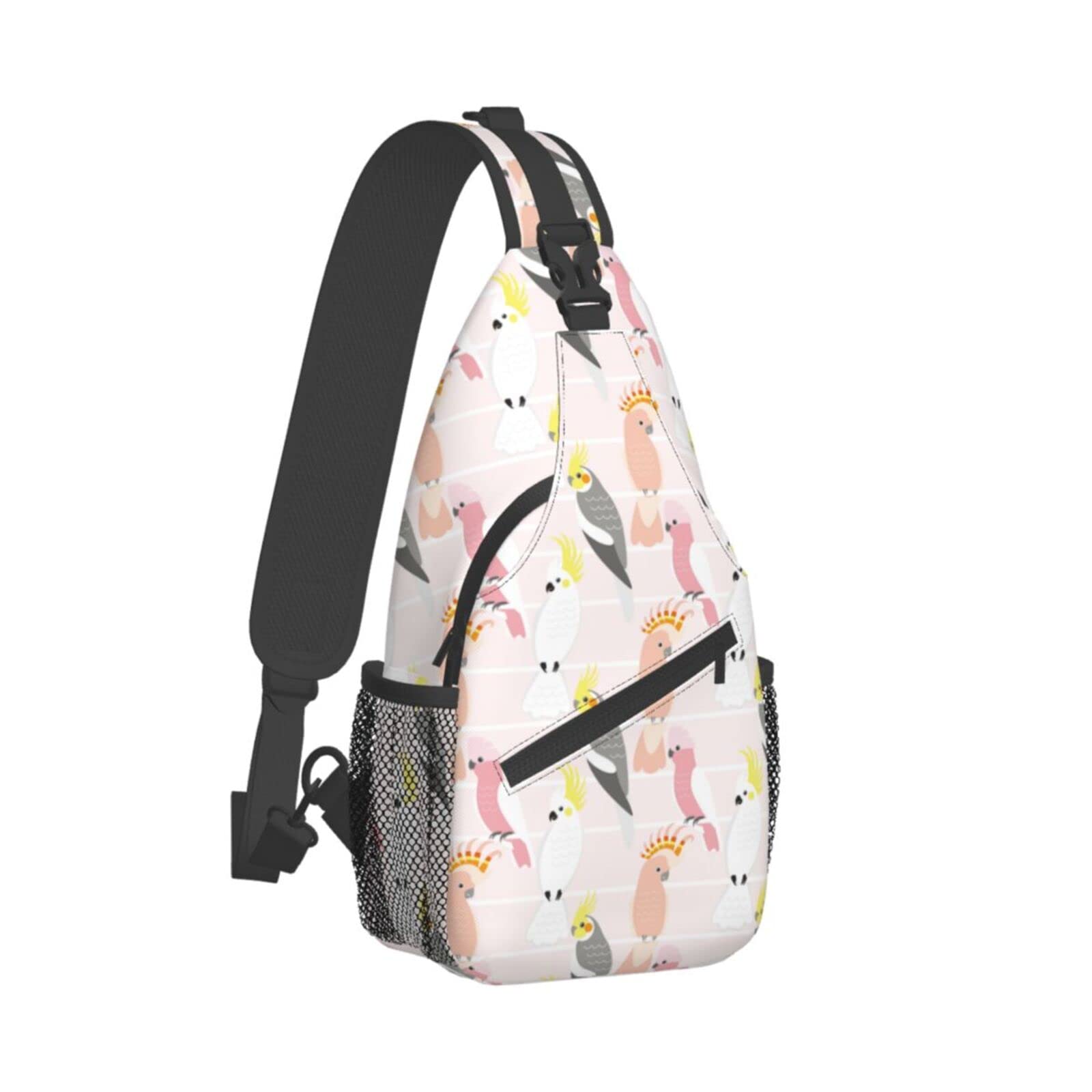 Parrot Sling Bag, Chest Bag Daypack, Crossbody Sling Backpack for Travel Sports Running Hiking
